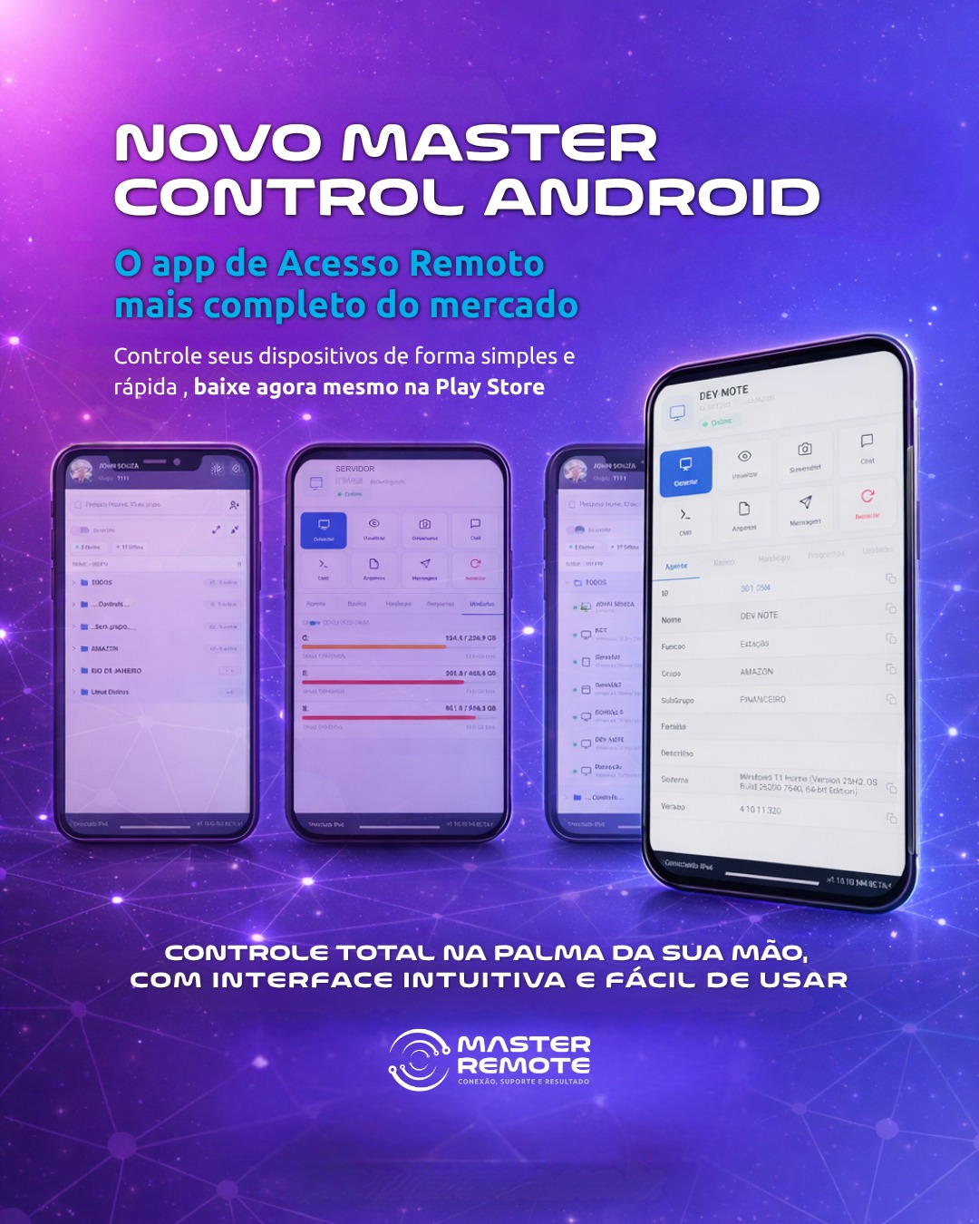 Master Remote – Acesso Remoto Profissional | Software 100% Brasileiro